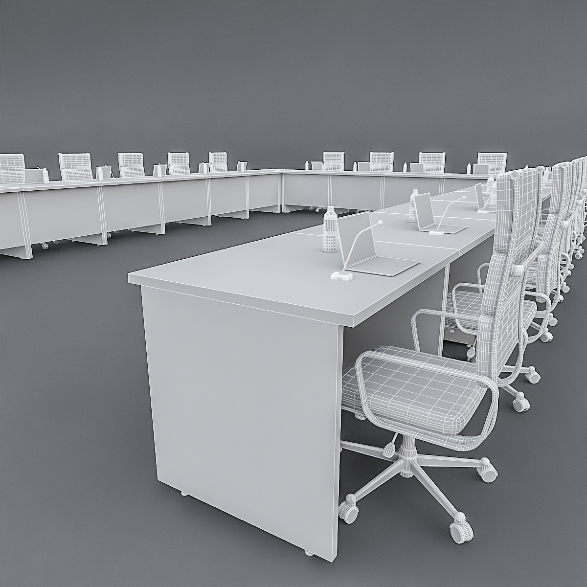 ArtStation - Modular Meeting table 02 | Game Assets