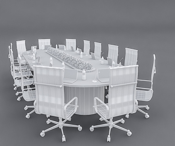 ArtStation - Meeting Table 02 | Game Assets