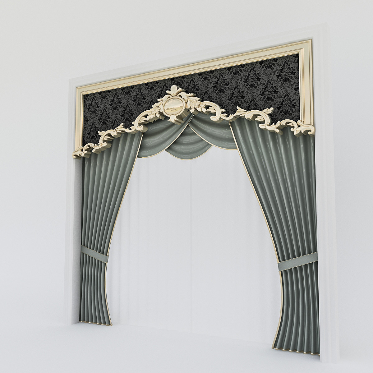ArtStation - Classic Window And Curtain | Resources