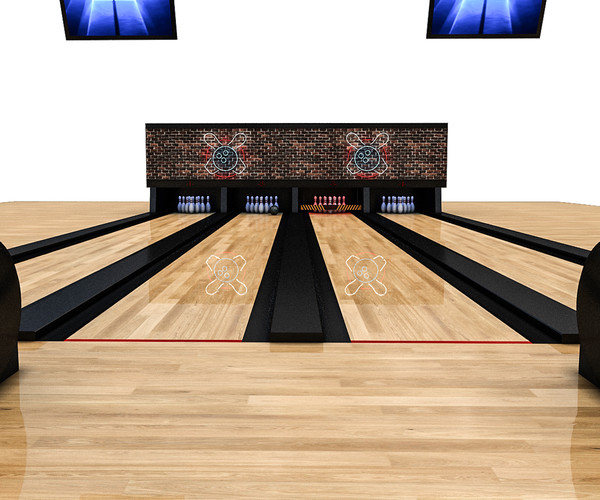 ArtStation - Bowling Alley 3D Model | Resources