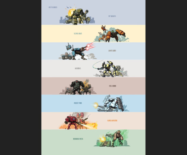ArtStation - Into the Breach Mech Squads Vertical Poster (Variant 1 ...