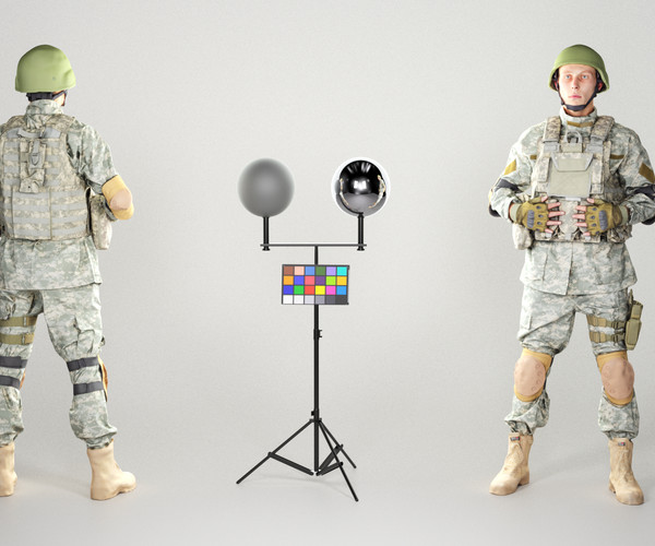 ArtStation - Fully equipped American soldier 139 | Game Assets