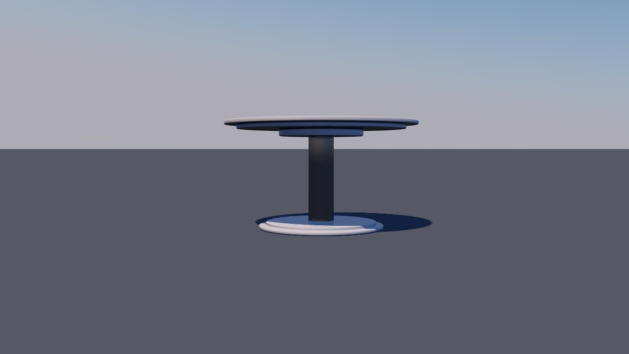 ArtStation - ROund Table Dining Set 3D Model | Resources
