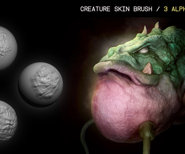 ArtStation - Creature Skin Brushes | Brushes