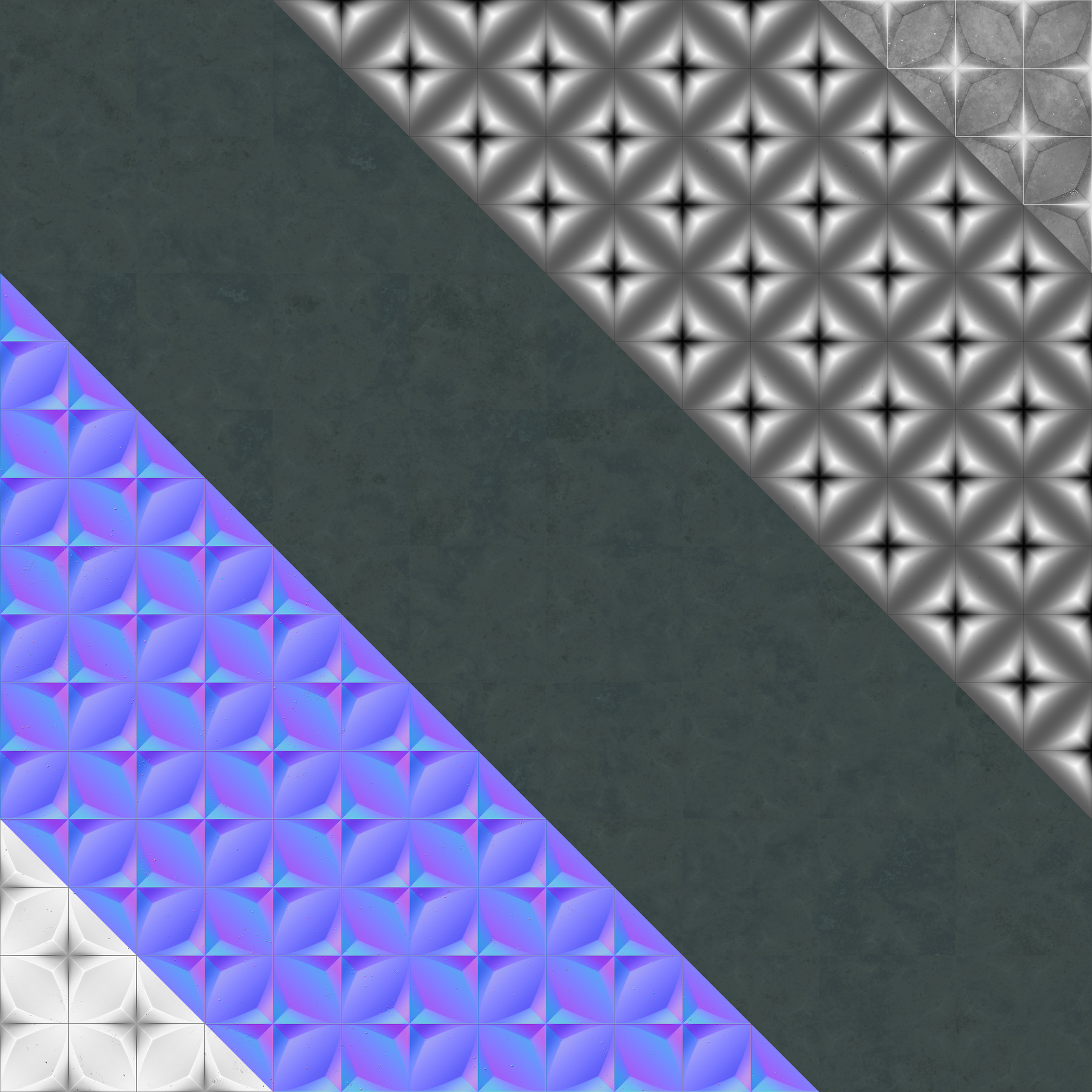 ArtStation - Procedural Concrete Tiles | Game Assets