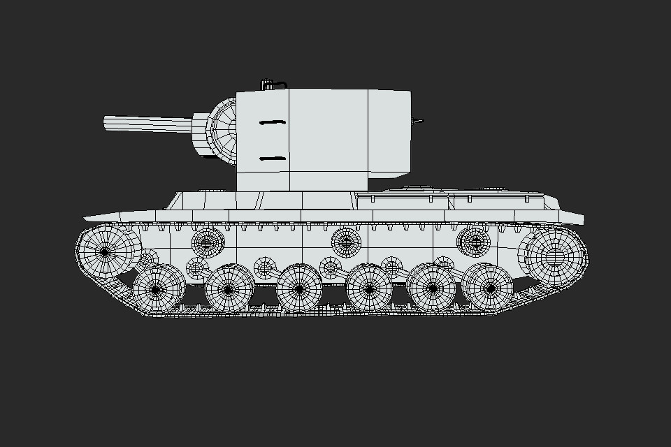 ArtStation - Low Poly Cartoon KV 2 Tank | Game Assets