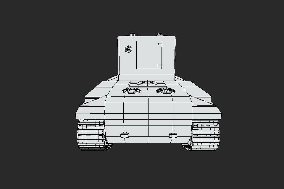 ArtStation - Low Poly Cartoon KV 2 Tank | Game Assets