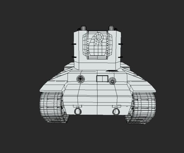 ArtStation - Low Poly Cartoon KV 2 Tank | Game Assets