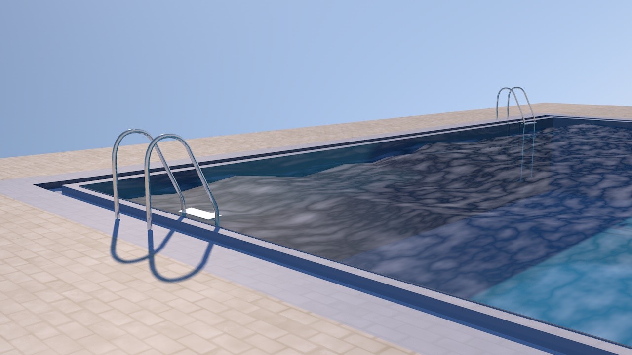 ArtStation - Pool Ladder 3D Model | Resources