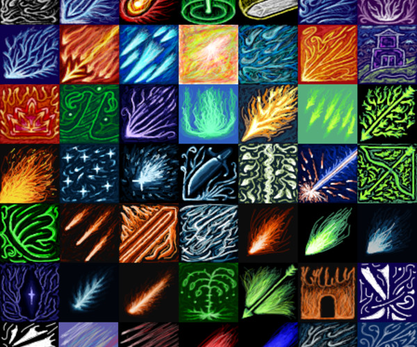 ArtStation - game icon skill 64x64 | Game Assets