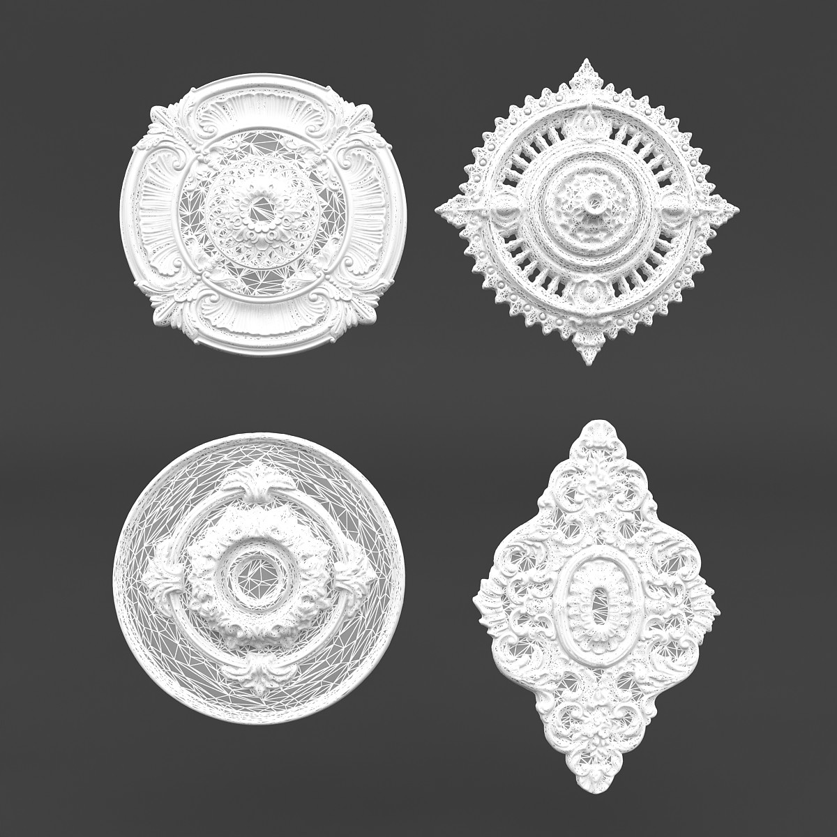 ArtStation - Classic Ceiling Pattern 02 | Resources