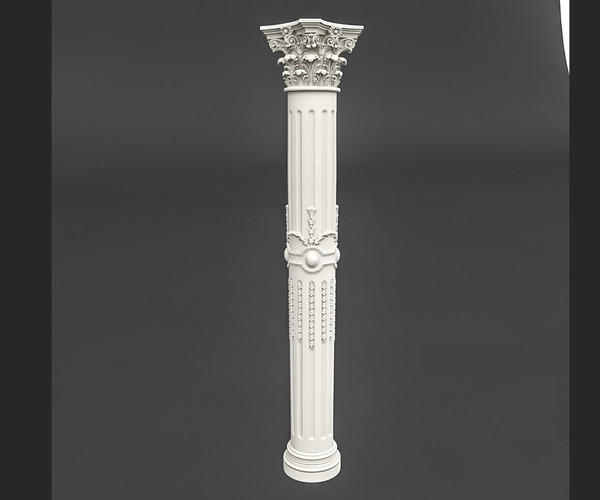 ArtStation - classic pattened column 01 | Resources