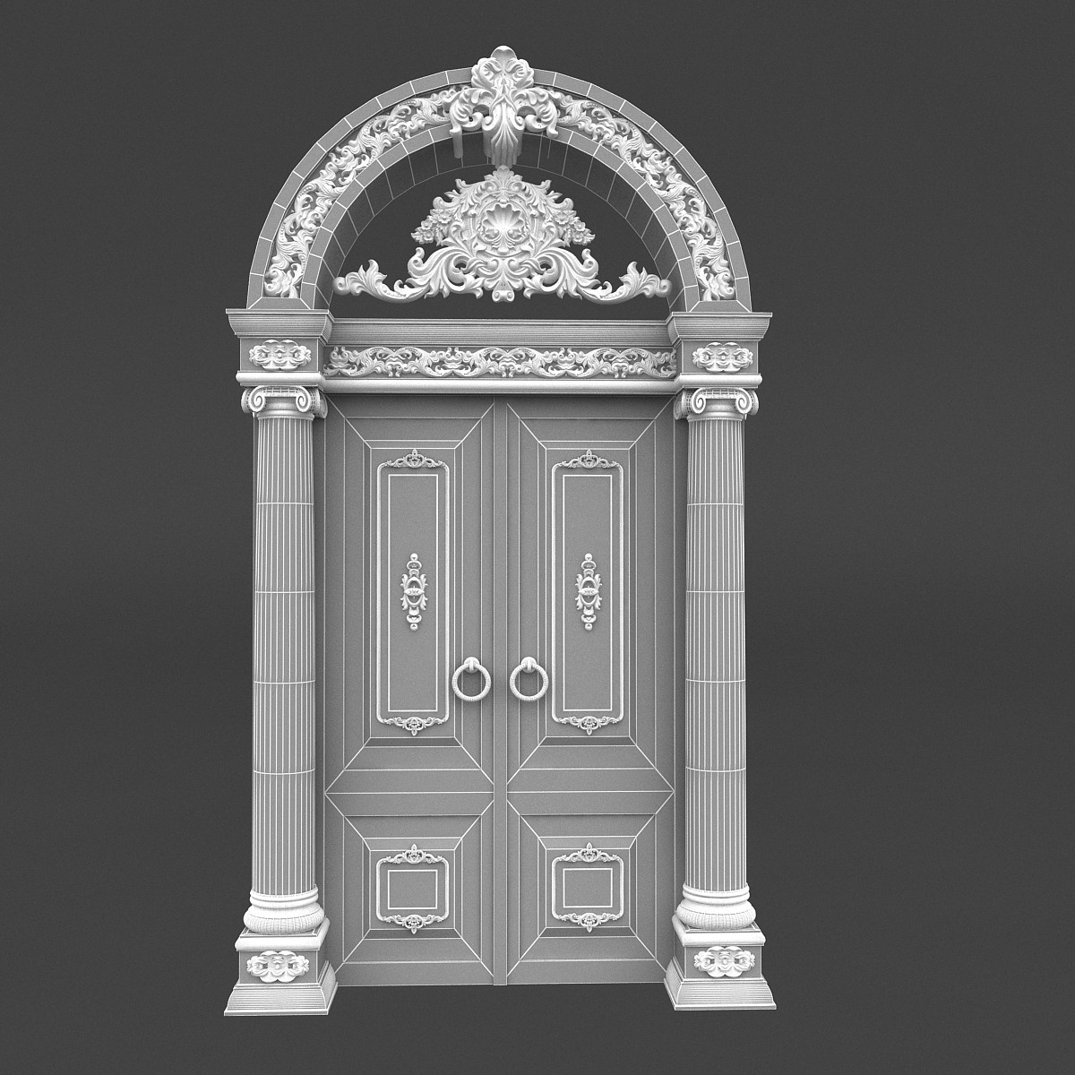 ArtStation - classic patterned door 06 | Resources