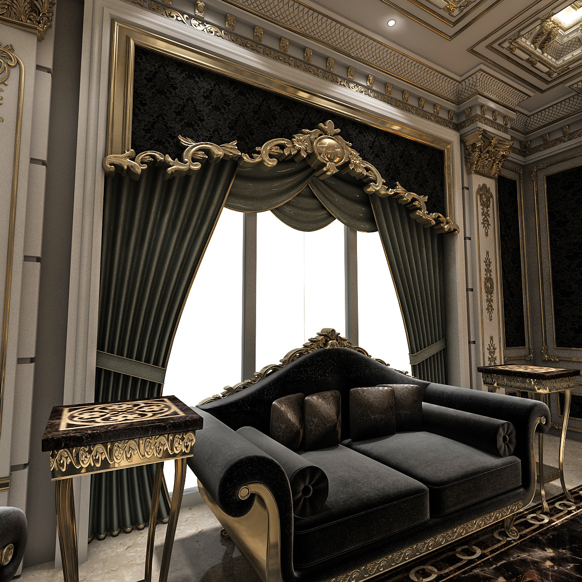 ArtStation - Classical Living Room | Resources