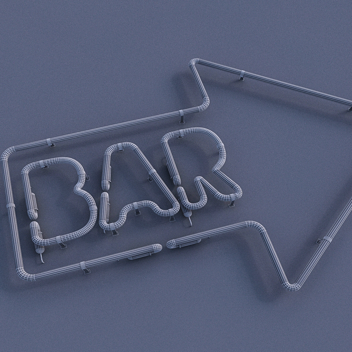 ArtStation - Neon Bar Sign | Game Assets