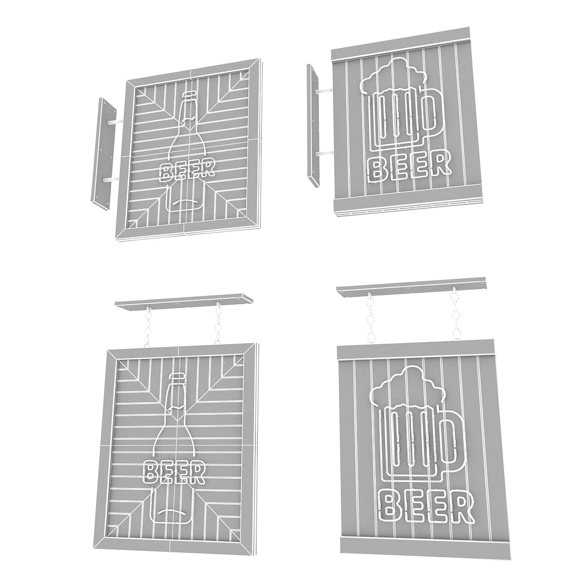 ArtStation - Beer Sign | Game Assets