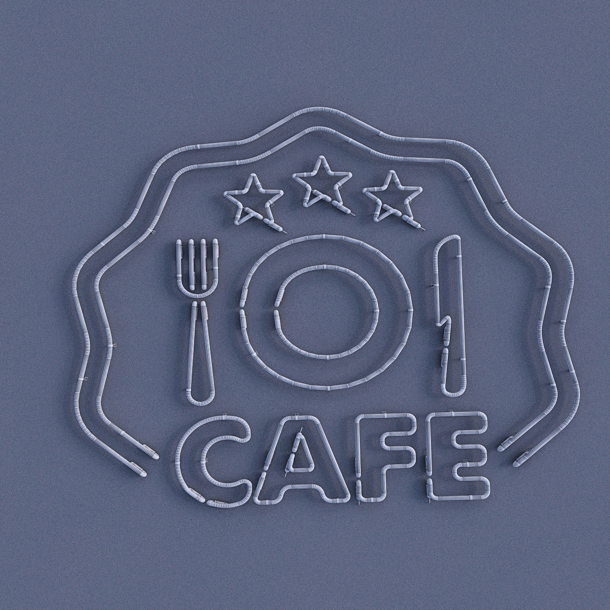 ArtStation - Cafe & Food Neon Sign | Game Assets