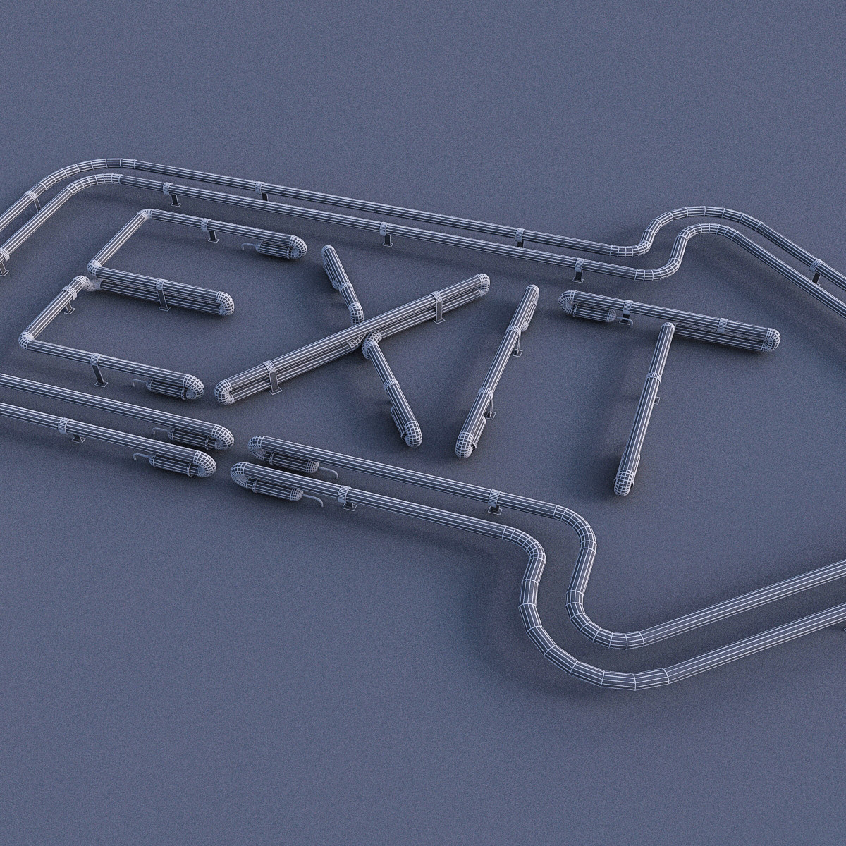 ArtStation - Exit Neon Sign | Game Assets