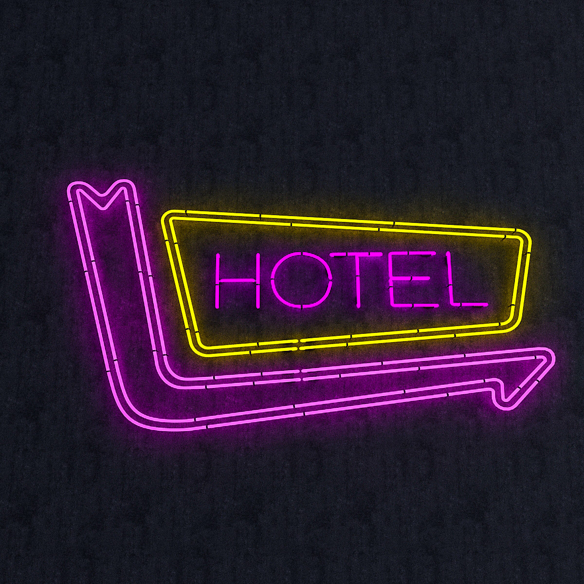 ArtStation - Hotel Neon Sign | Resources