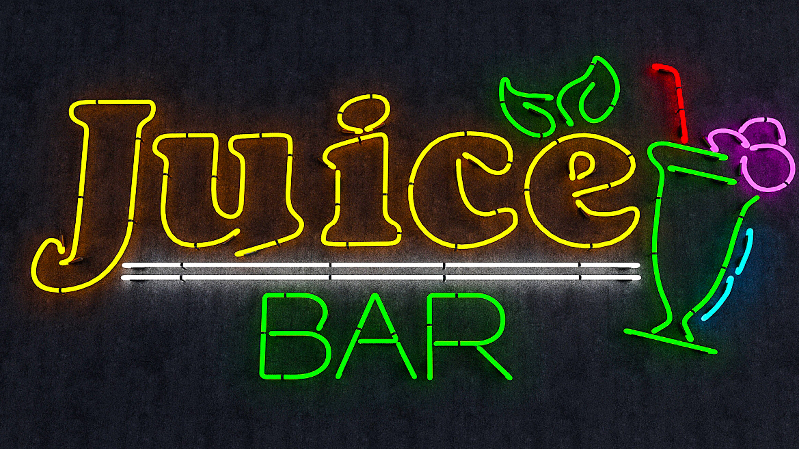 ArtStation - Juice Bar Neon Sign | Resources