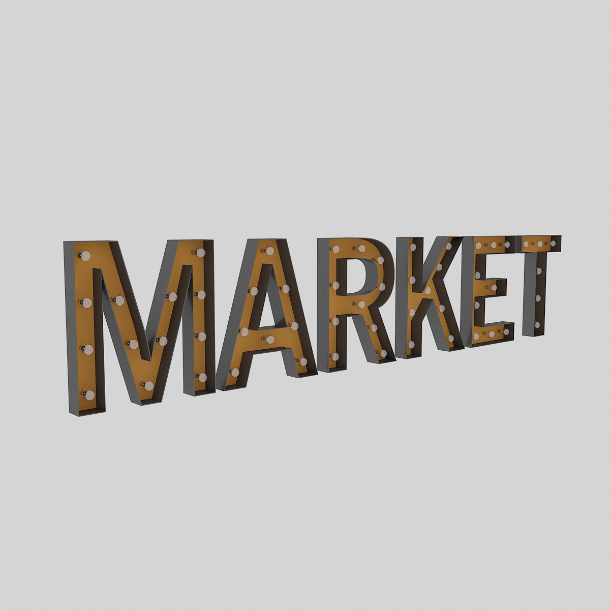 ArtStation - Market Sign With Bulb | Resources