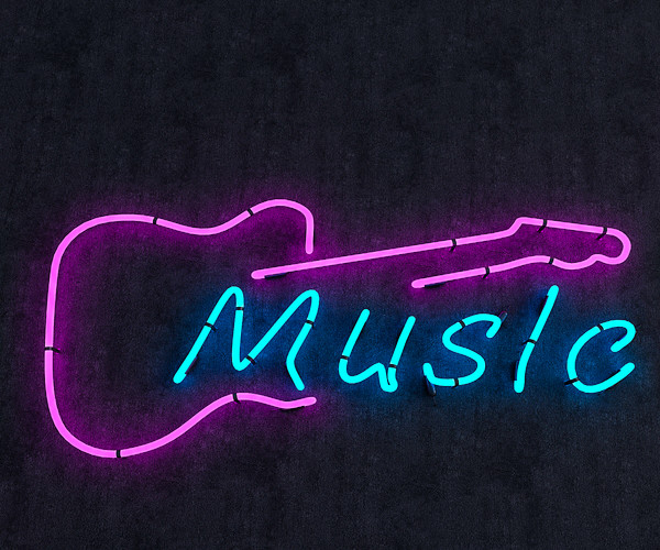 ArtStation - Music Neon Sign | Resources