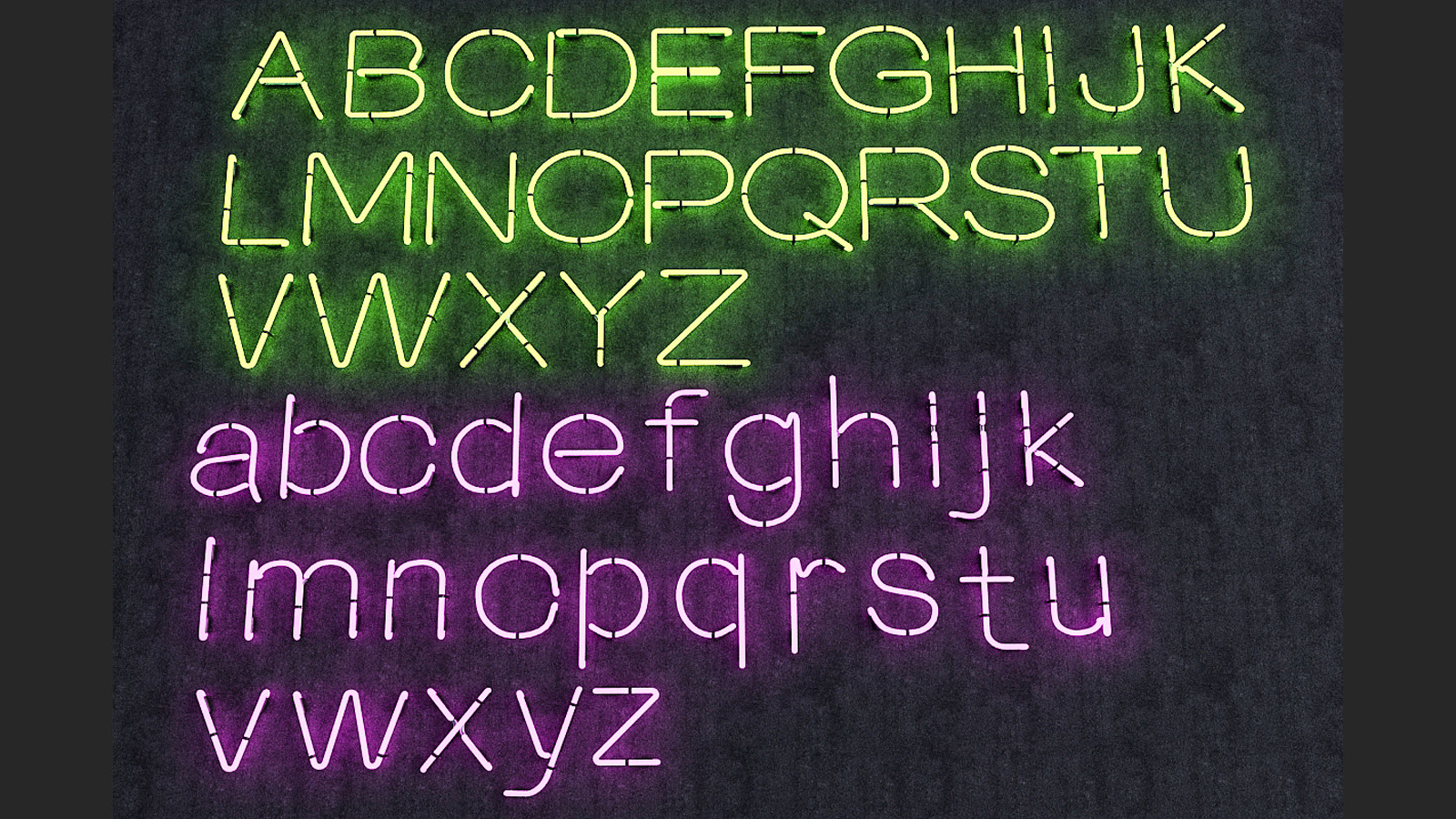 ArtStation - Neon Alphabet | Resources