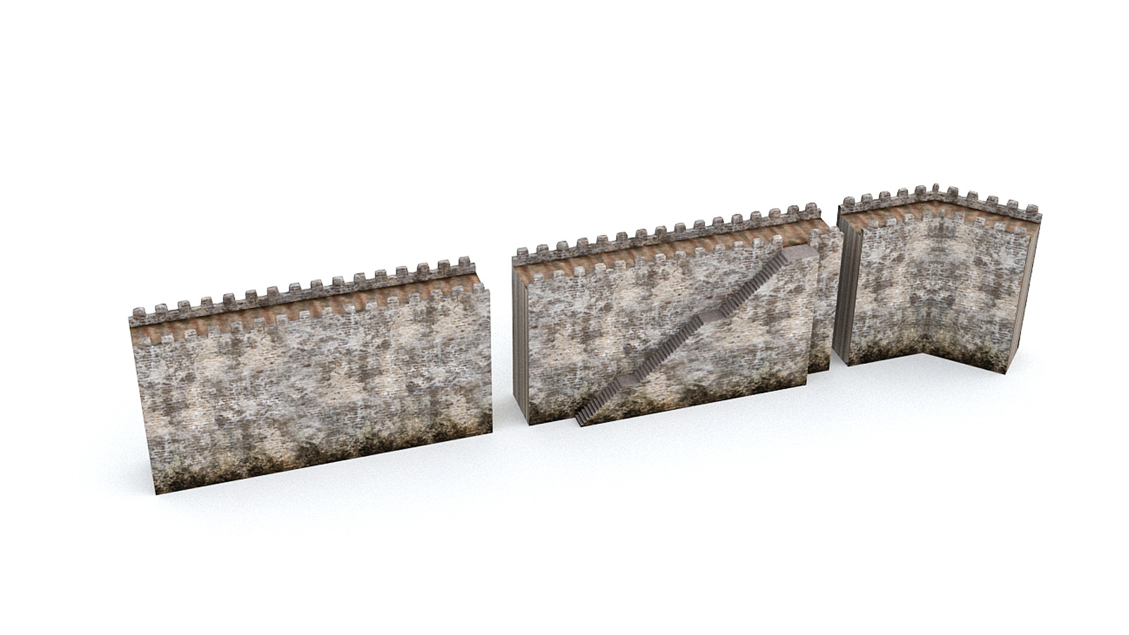 ArtStation - Modular Old Castle Wall | Game Assets