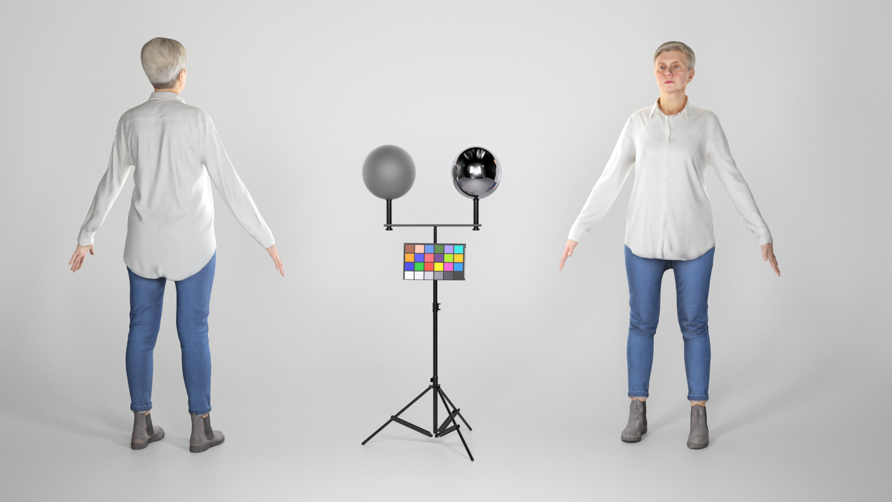 ArtStation - Adult woman in A-pose ready for rigging 181 | Resources