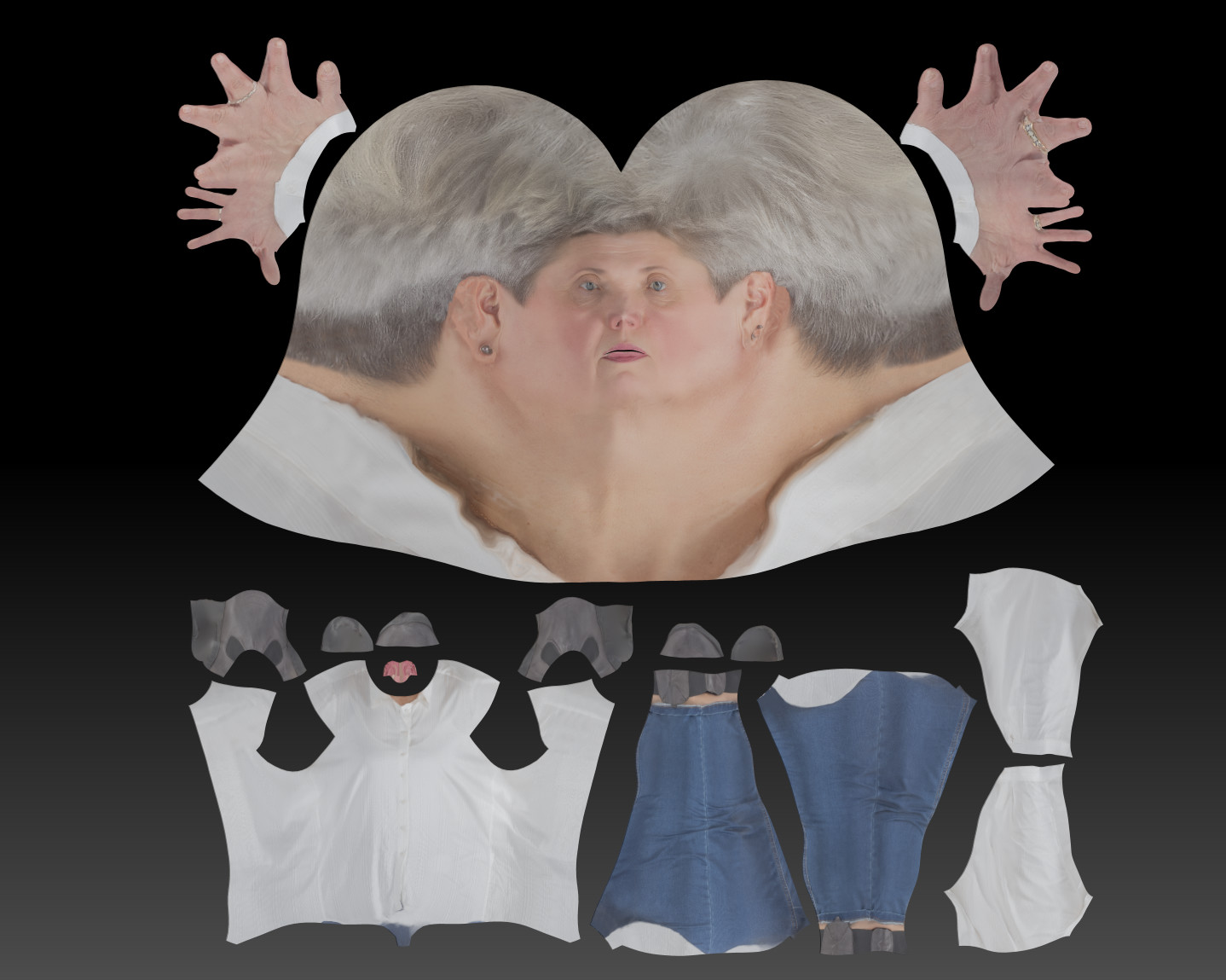 ArtStation - Adult woman in A-pose ready for rigging 181 | Resources