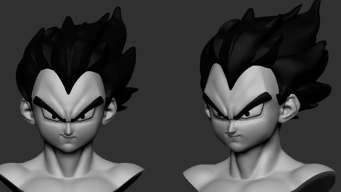 ArtStation - Young vegeta Head | Resources