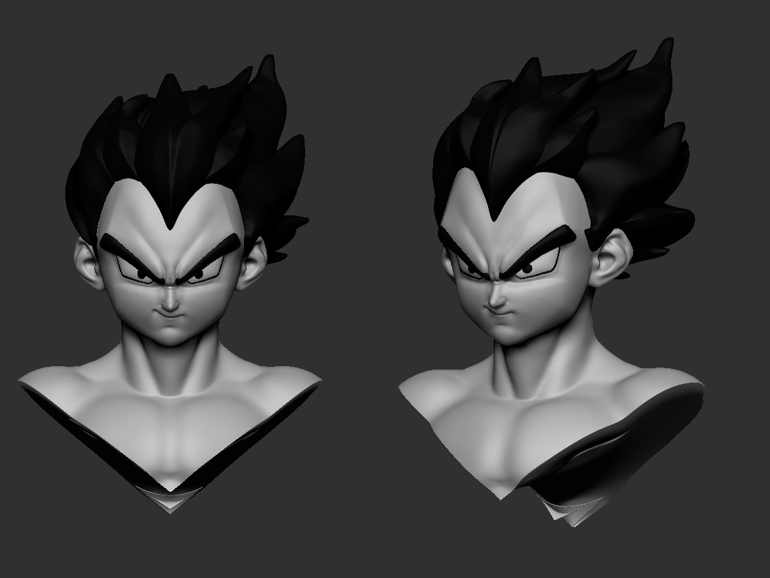 ArtStation - Young vegeta Head | Resources