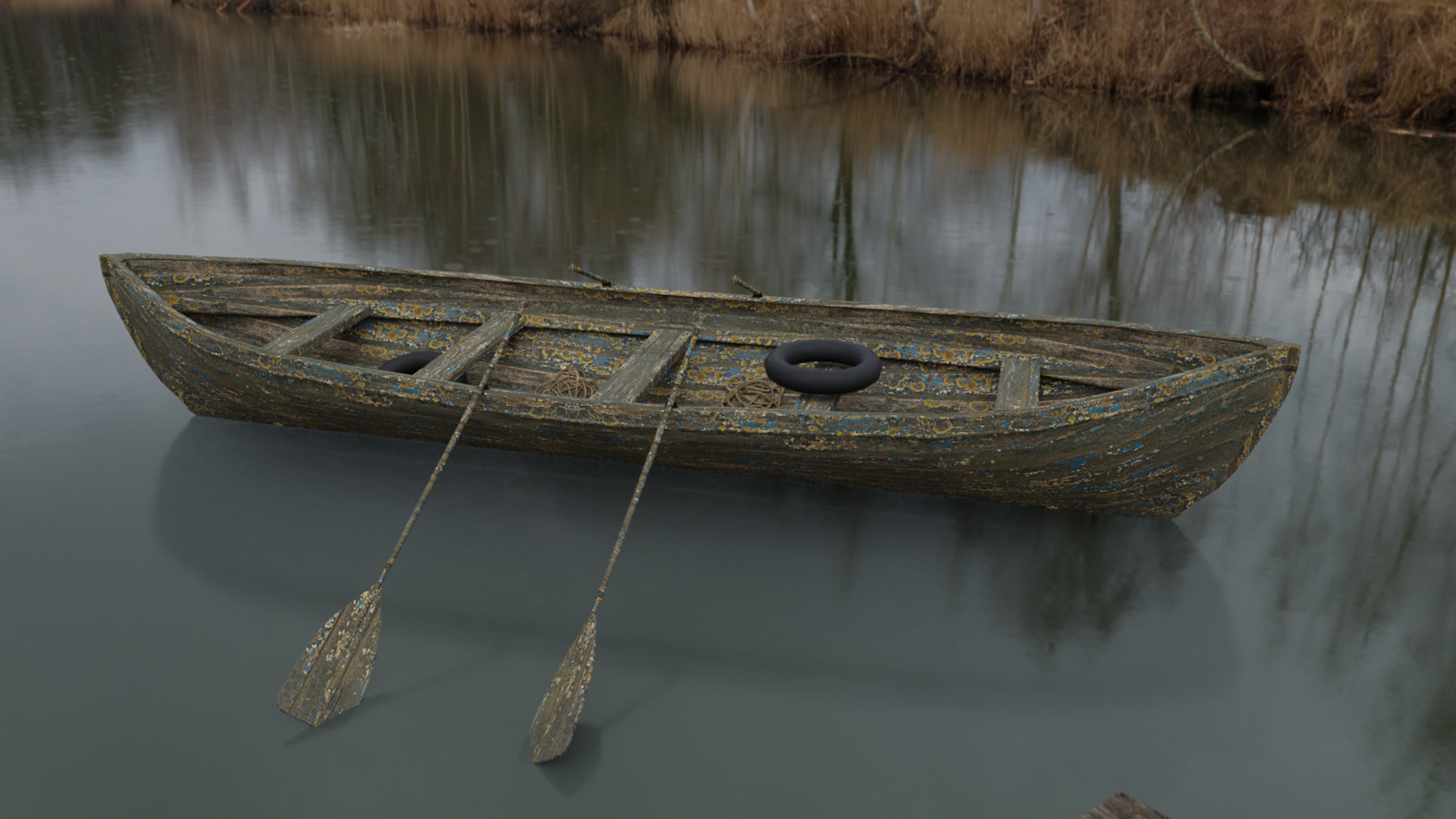 ArtStation - Old Row Boat-Game Ready | Resources
