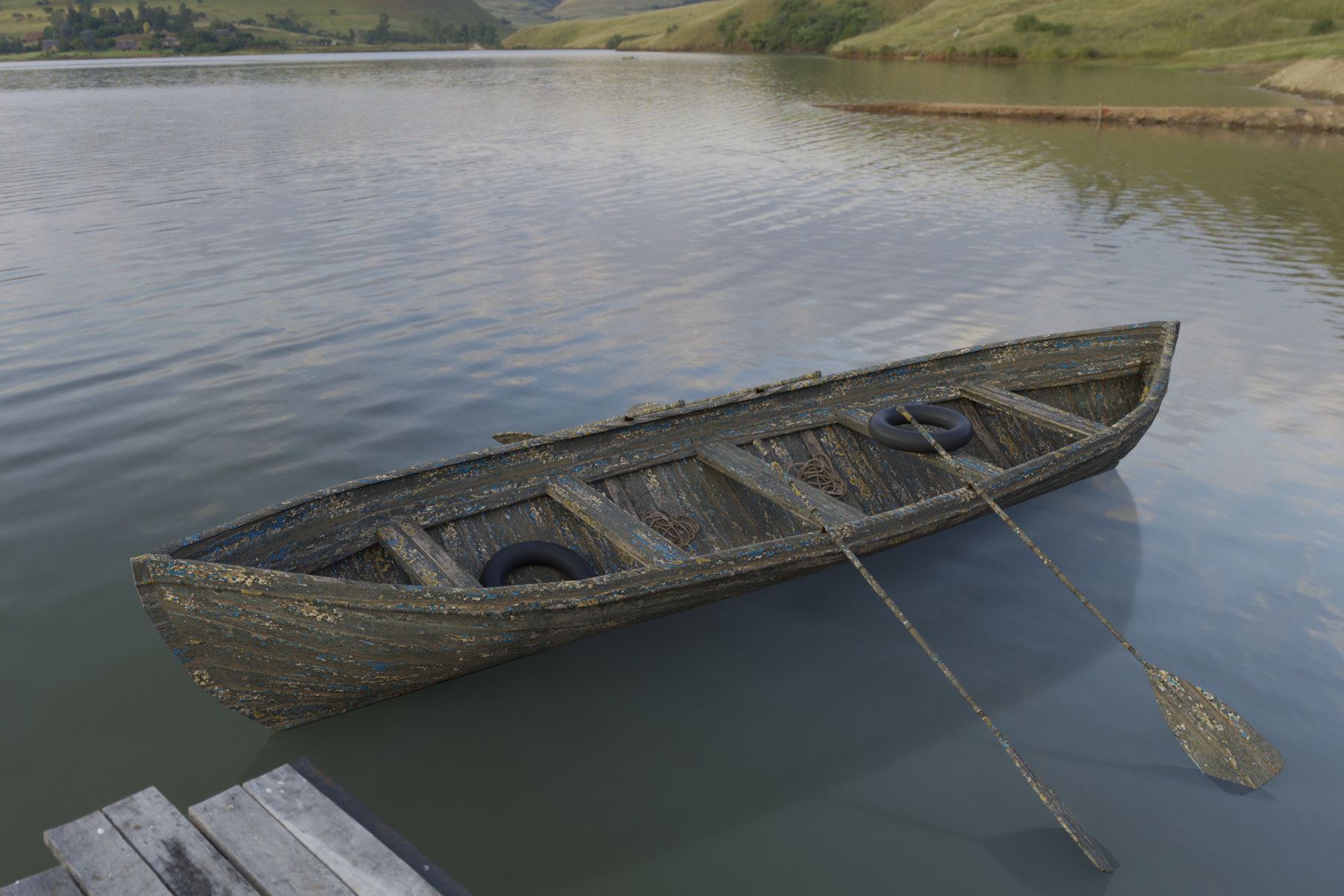 ArtStation - Old Row Boat-Game Ready | Resources