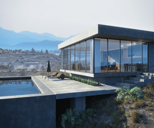 ArtStation - Mountain Sight House Scene | Resources