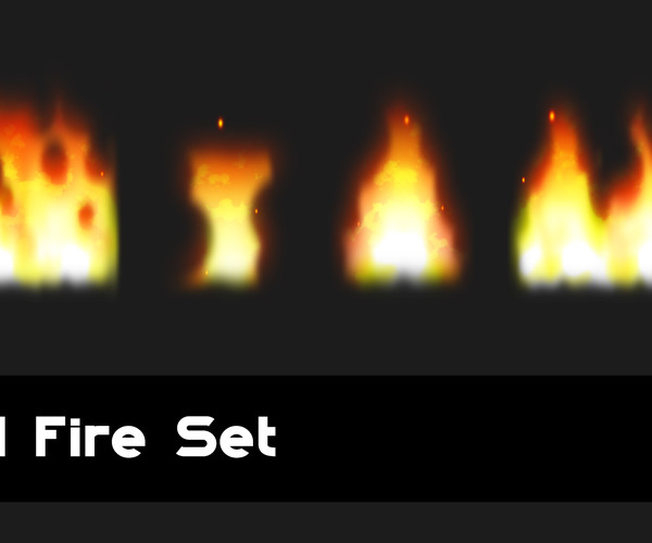 ArtStation - Fire 2d FX Package | Game Assets