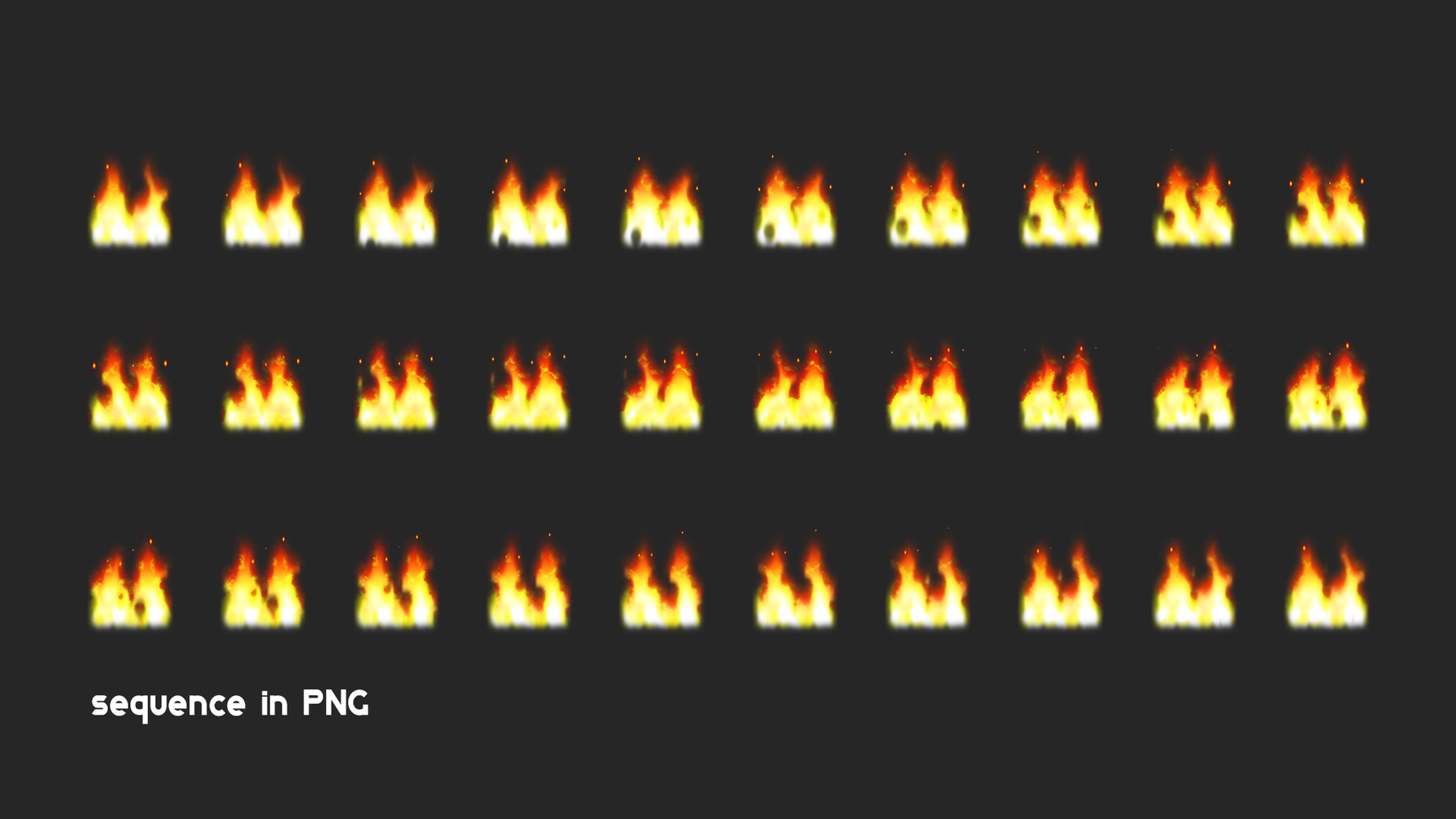 ArtStation - Fire 2d FX Package | Game Assets