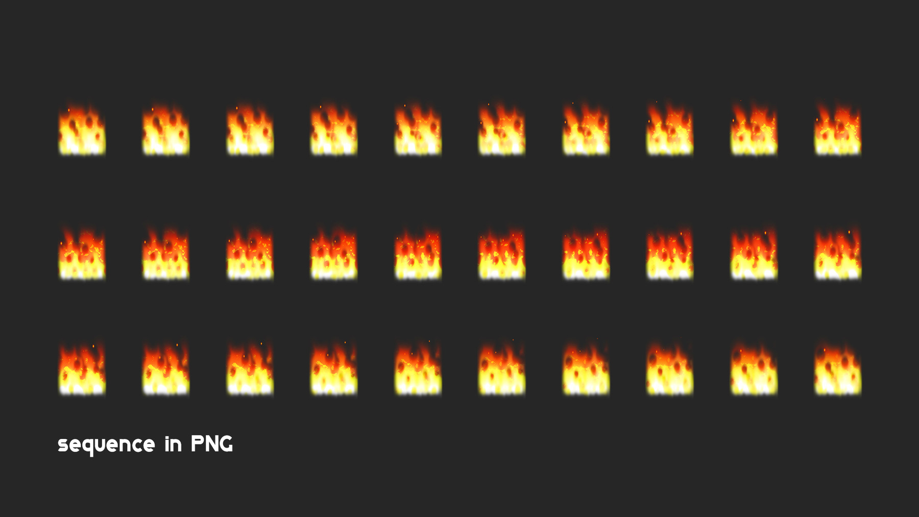 ArtStation - Fire 2d FX Package | Game Assets