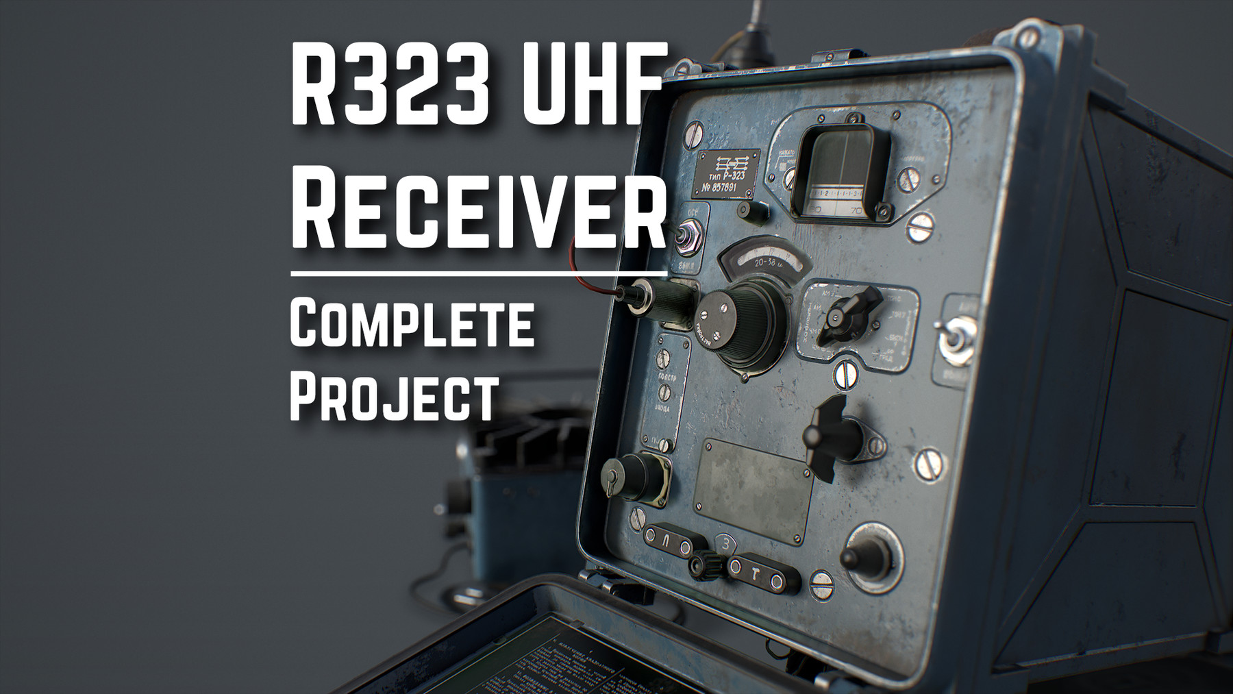 ArtStation - R323 UHF Receiver // Complete Project | Game Assets