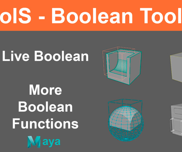Artstation Bools Boolean Toolkit For Maya Resources