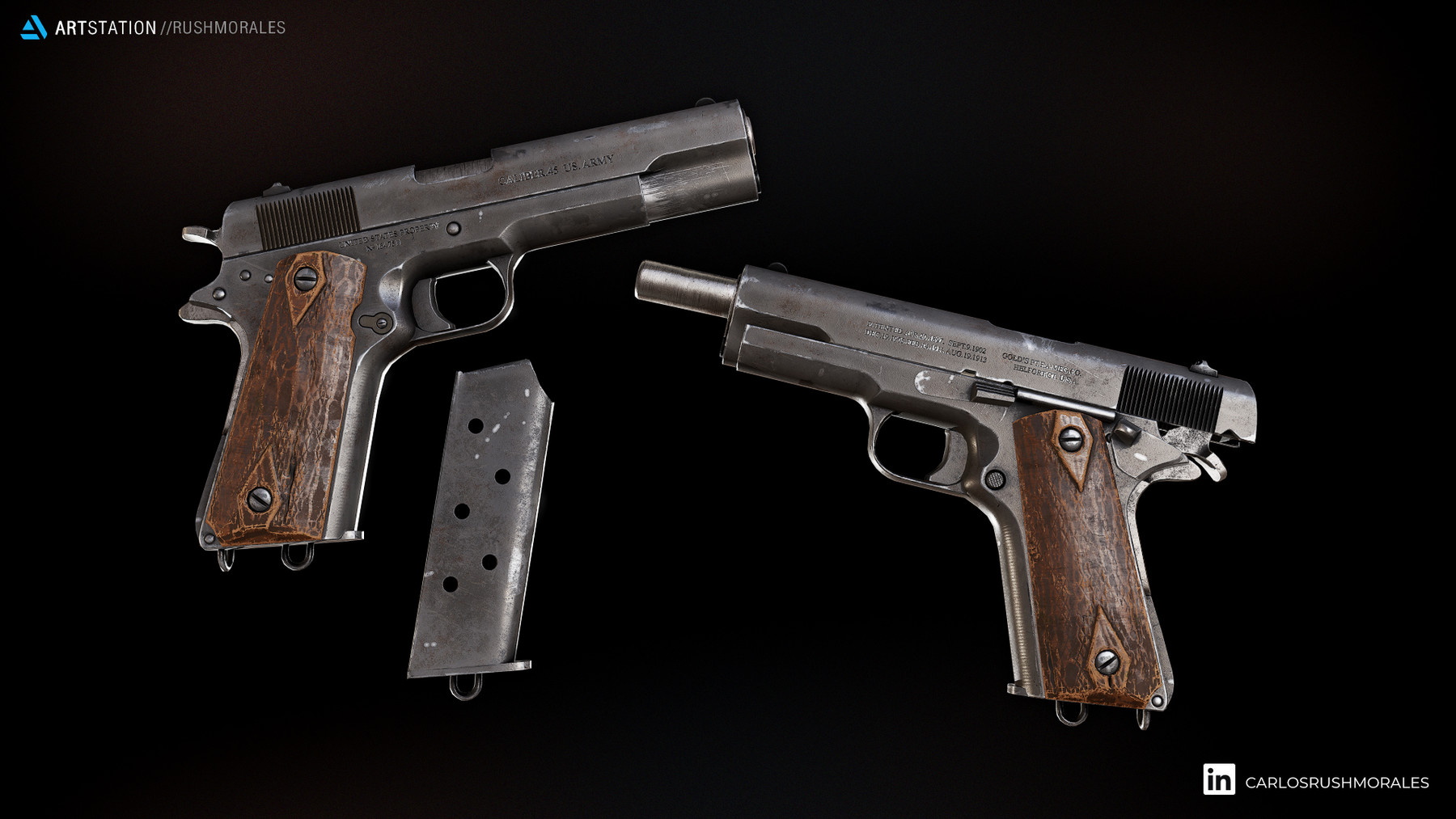ArtStation - M1911 GameReady | Game Assets
