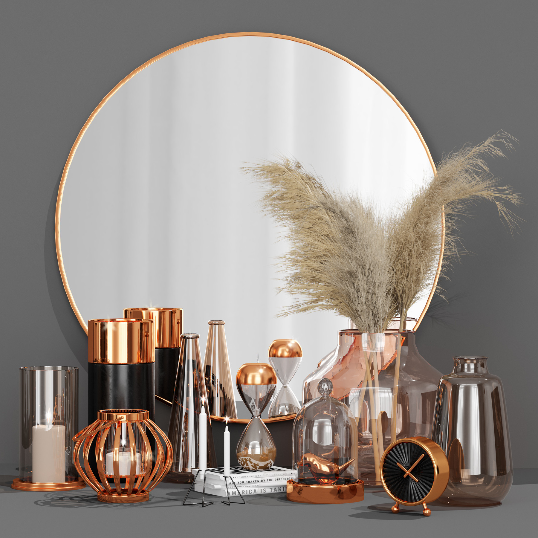 ArtStation - decorative_set_with_mirror | Resources