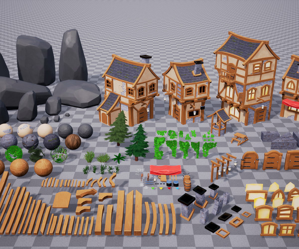 ArtStation - Stylized Village Asset Pack | Game Assets