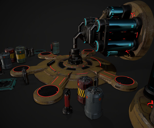 ArtStation - Game sci-fi asset pack | Game Assets