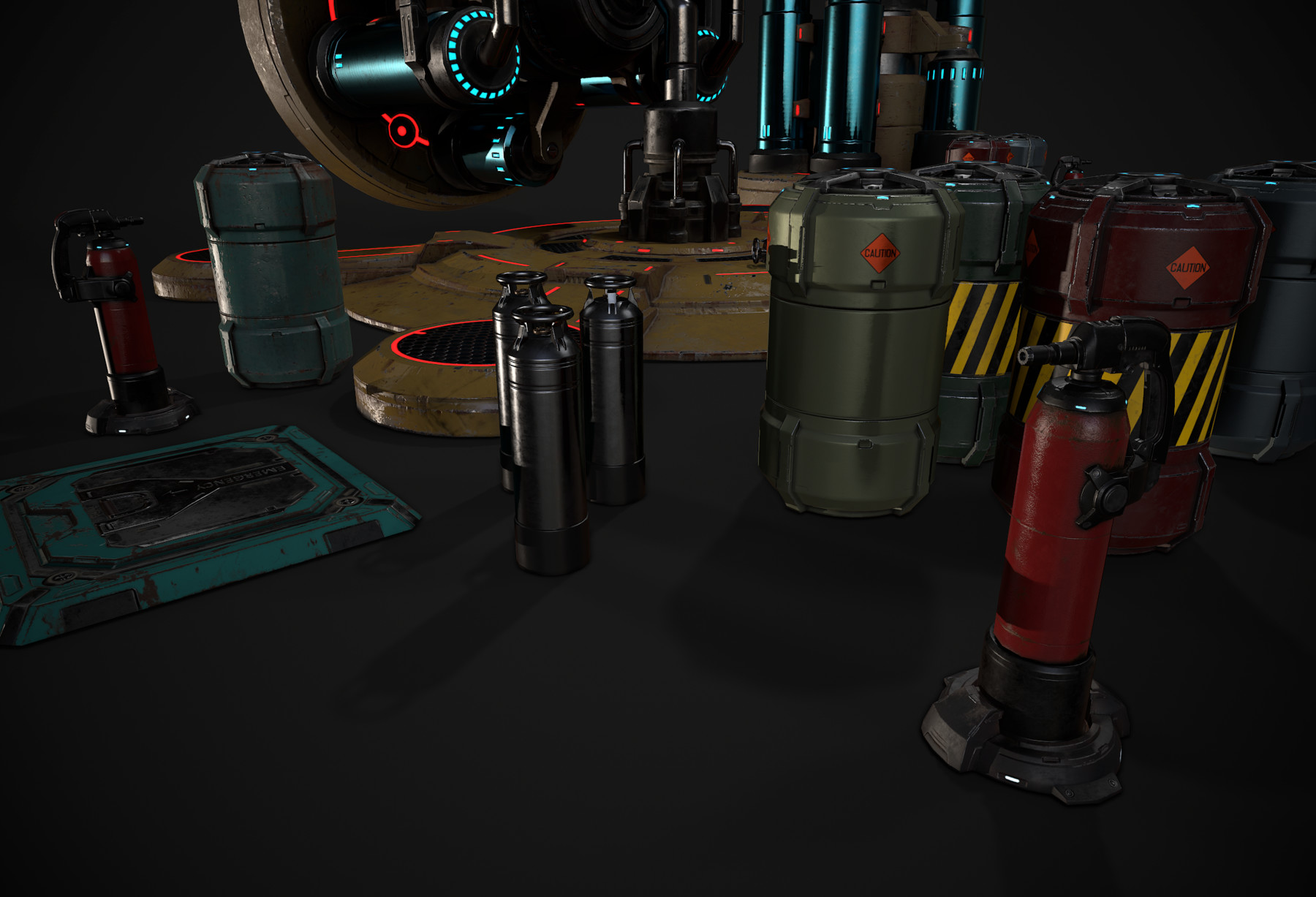 ArtStation - Game sci-fi asset pack | Game Assets