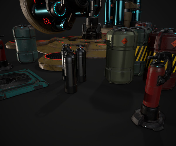 ArtStation - Game sci-fi asset pack | Game Assets