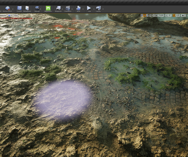 ArtStation - UE4 Landscape Master Material + Vertex Paintable Puddles ...
