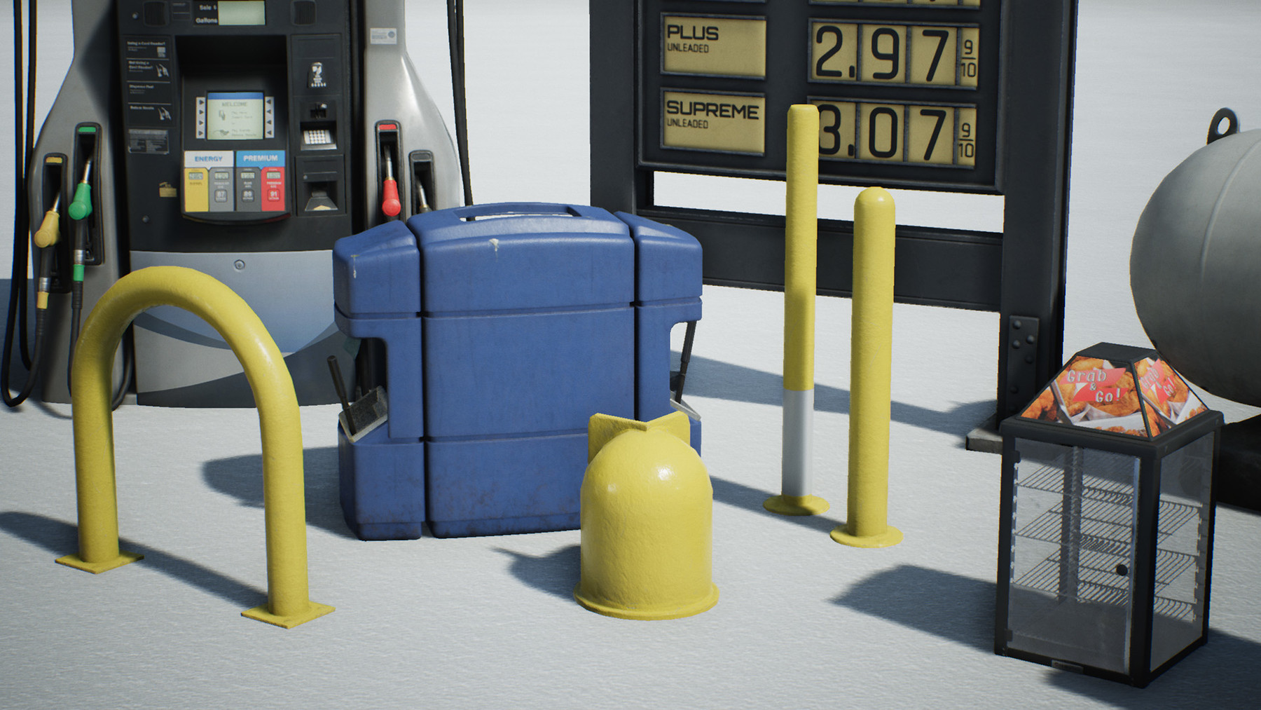 ArtStation - UE4 Shopping and Market VOL 1 - Gas Station | Game Assets
