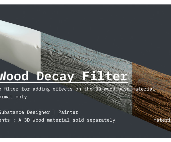 ArtStation - 3D Wood Decay Filter | Resources