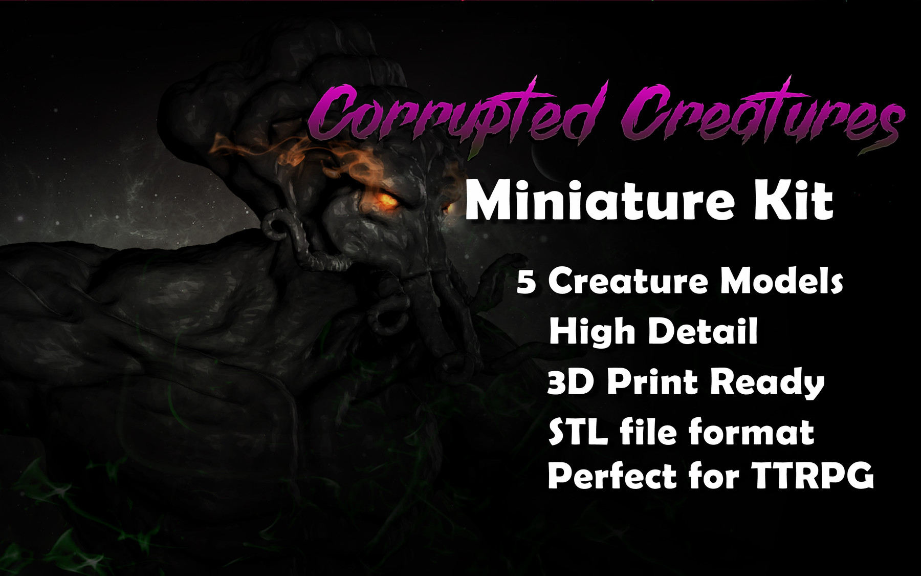 ArtStation - Corrupted Creatures Miniature Kit | Resources